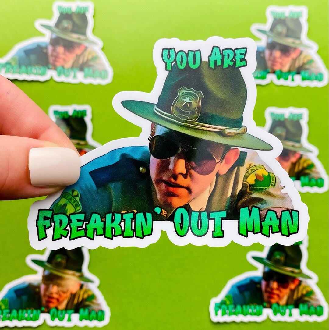 Super Troopers Rabbit Sticker Freakin' Out Man | Officially Licensed ...