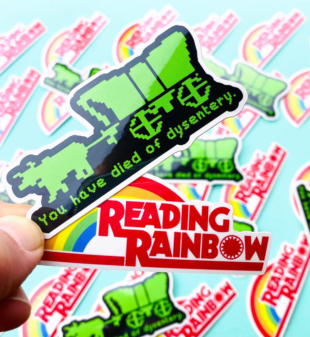 Eighties Kids Sticker Pack Reading Rainbow Sticker Oregon Trail Sticker ...