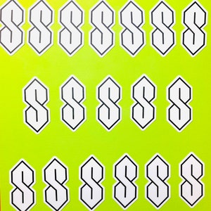 90s Sticker Cool S, Stussy S, Super S, Universal S, Pointy S, Middle ...
