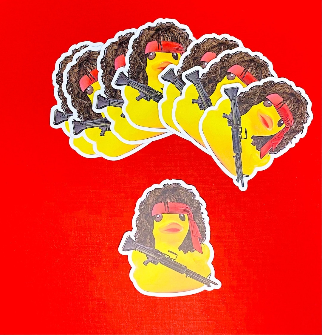 Funny Duck Sticker - Rubber Duck Stickers, Duck Sticker for Bumper or ...