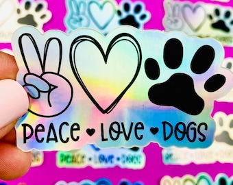 Peace Love Dogs/dog Lover/dogs Are Family - Etsy