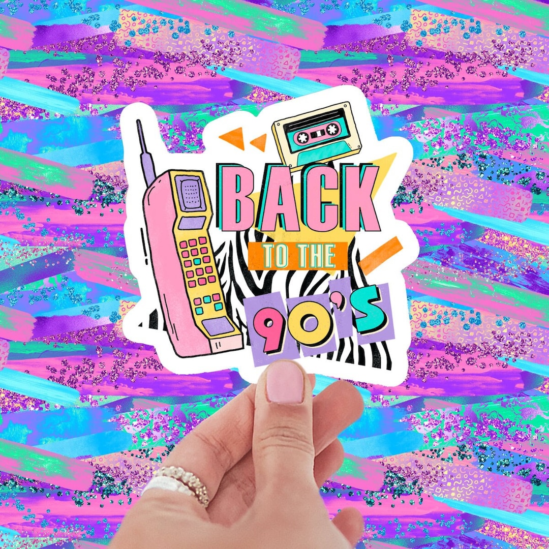 Back to the 90s Sticker, Funny Stickers, Stickers for Laptop, Stickers ...