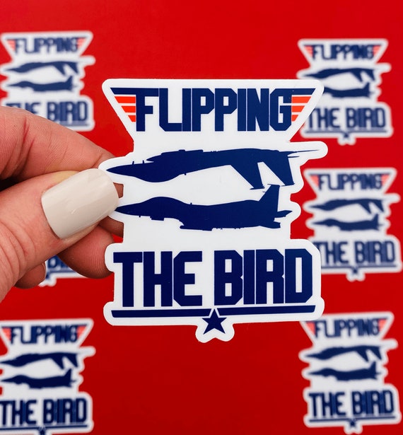 Funny Aviation Sticker Flipping the Bird Sticker for Pilots | Etsy