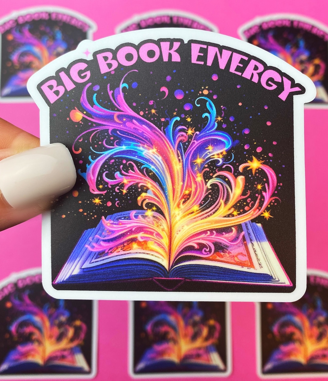 Book Book Energy Book Sticker for Women, Pink Book Sticker, Radiate ...