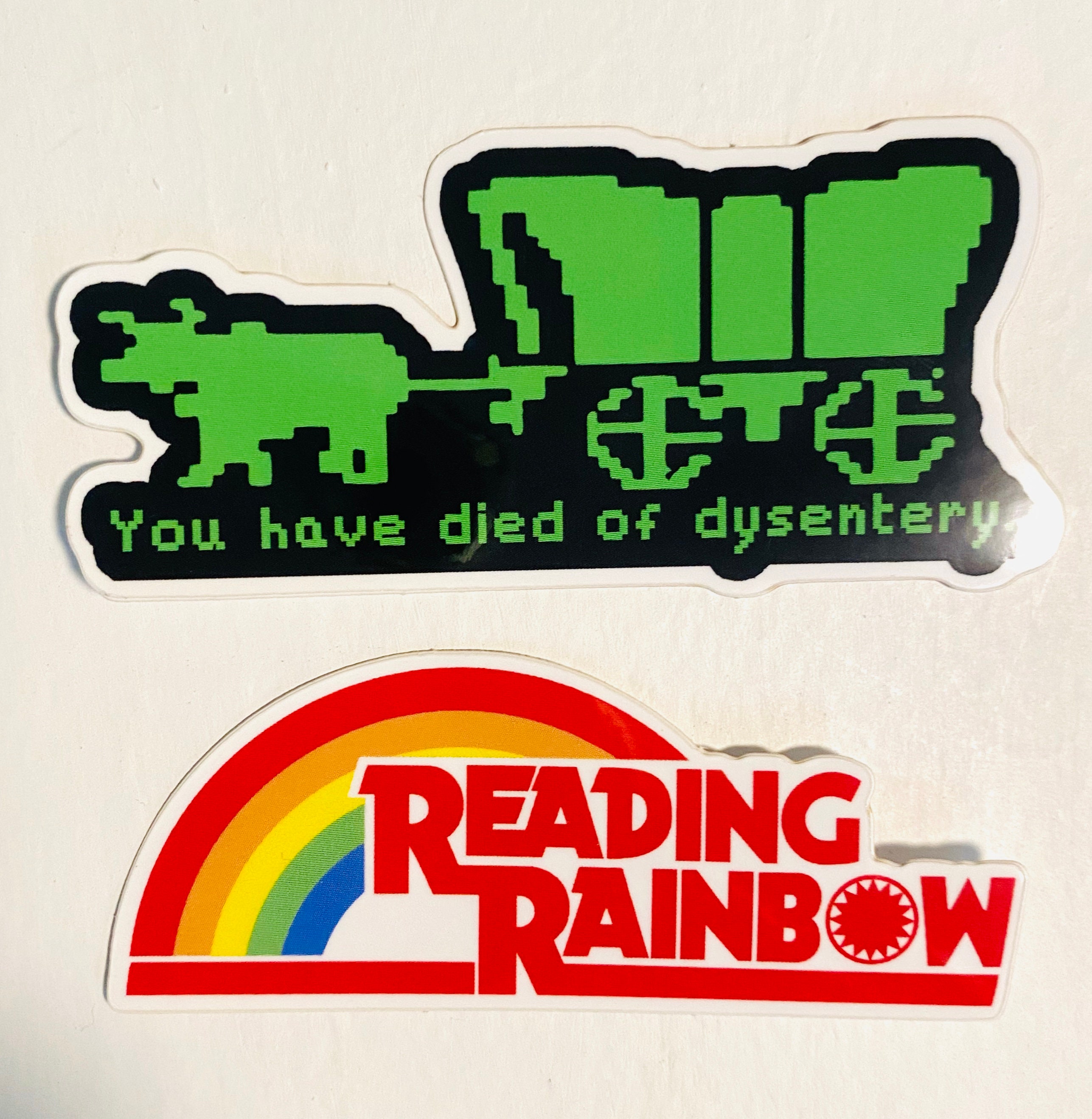 80s Nostalgia Sticker Pack: Reading Rainbow & Oregon Trail Vinyl Decals ...
