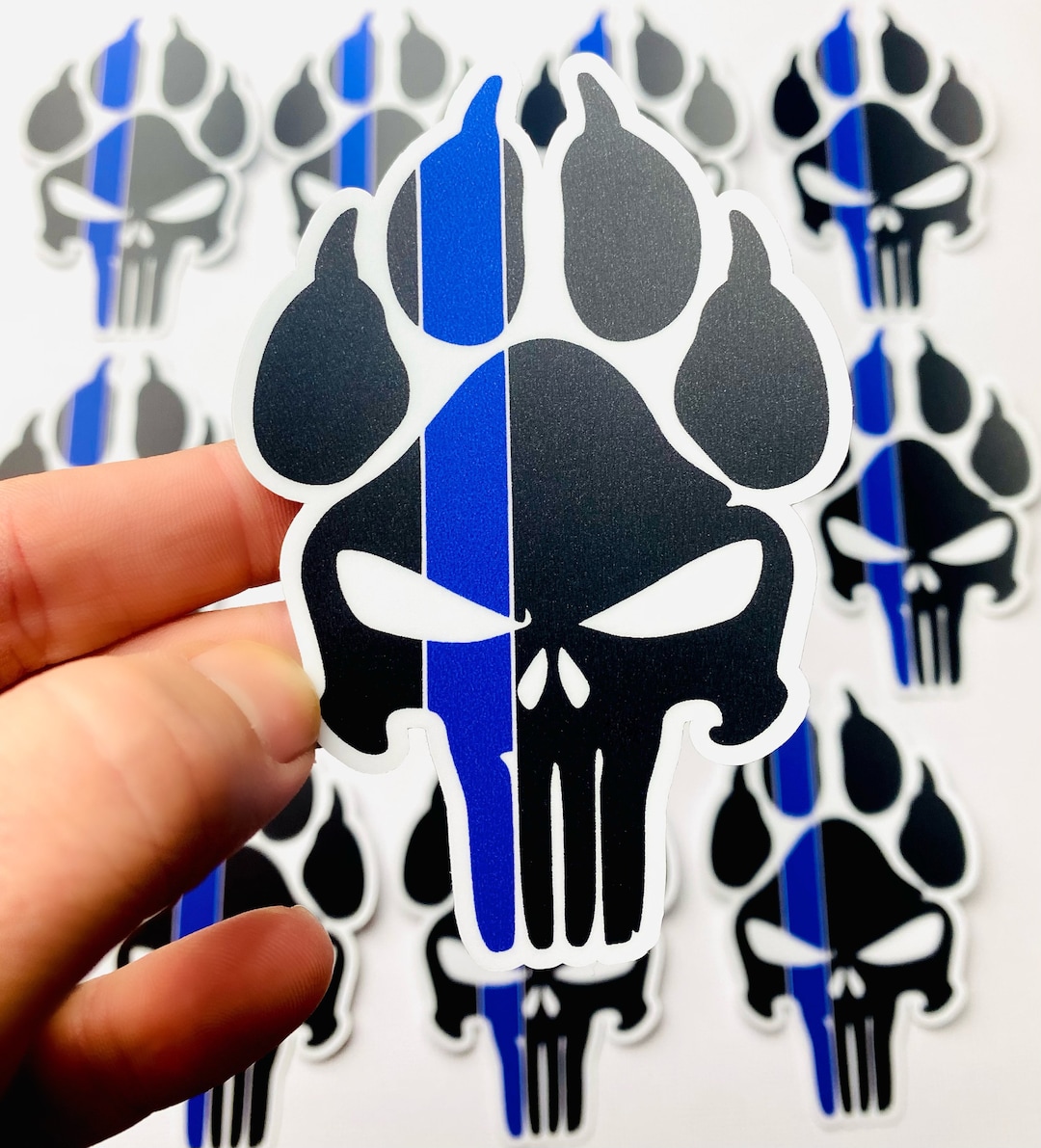 K9 Police Pawprint Sticker, Sticker for Police K9 Handler, Military K9 ...