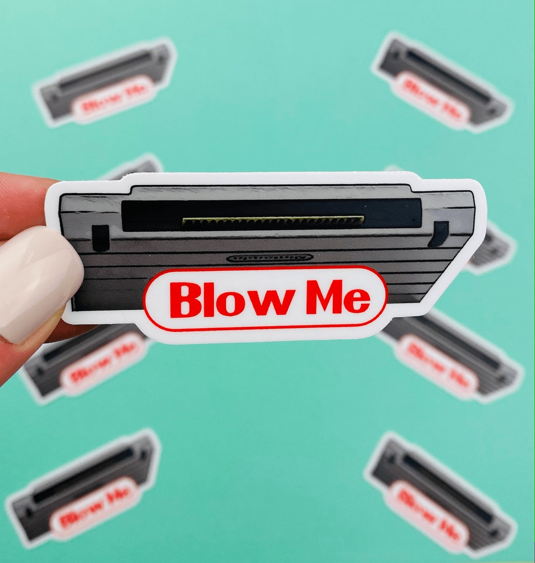 Buy Funny Retro Gaming Sticker for Men, Game Cartridge Sticker for Guys ...