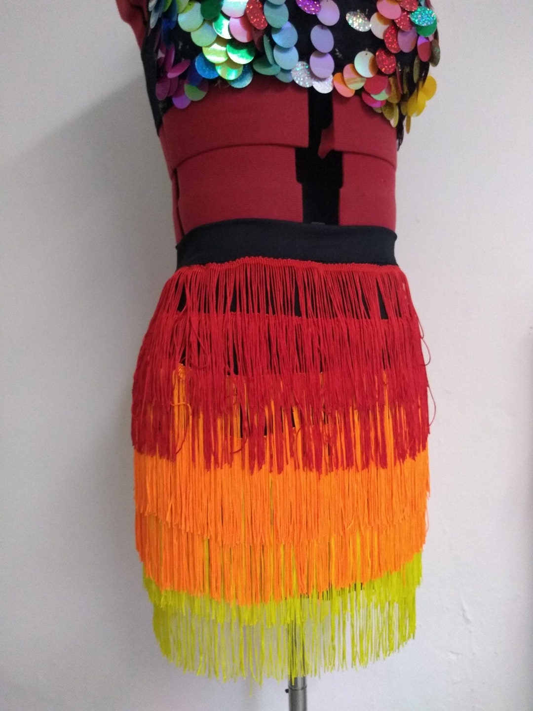 Fringed Fire Skirt - Etsy