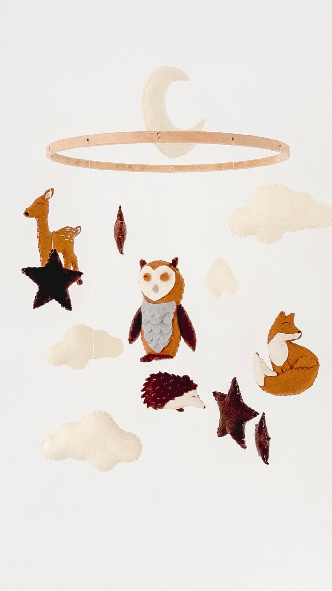 Woodland Animal Cot Mobile - Etsy