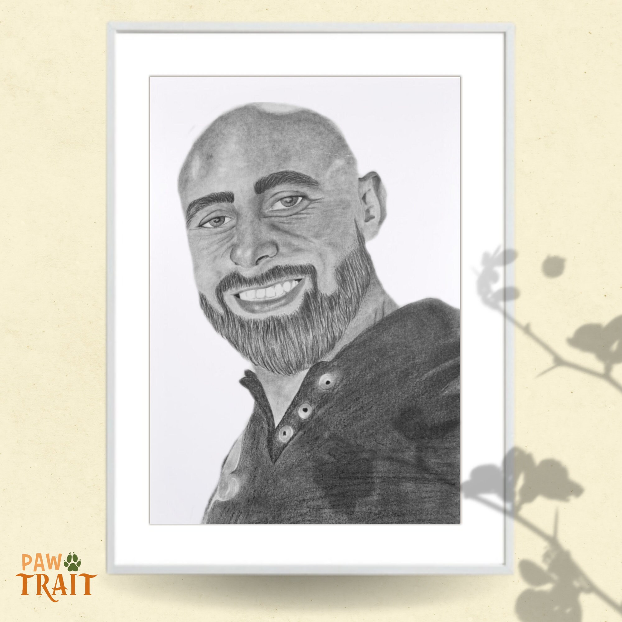 Hyper-realistic Hand-drawn Portrait of a Person - Etsy