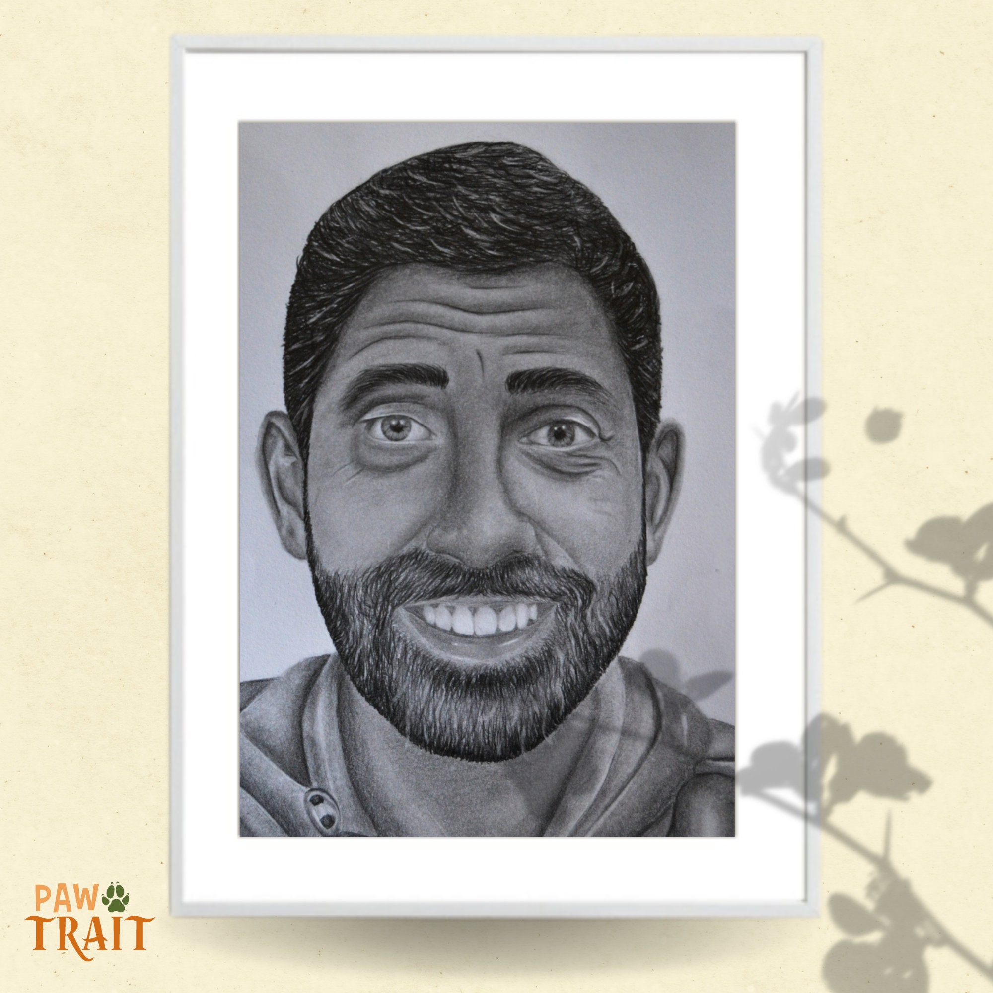 Hyper-realistic Hand-drawn Portrait of a Person - Etsy