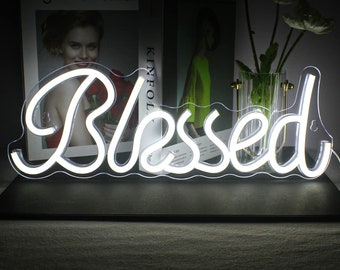 Neon Light Blessed - Etsy