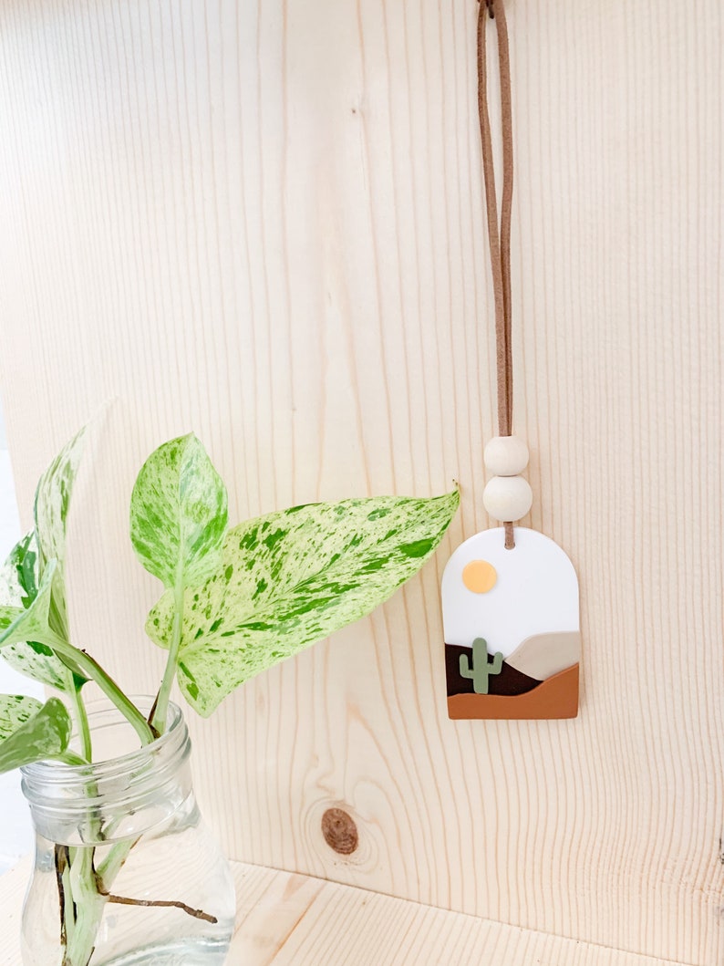 Sunset Boho Car Accessories Boho Car Decor Car Mirror - Etsy