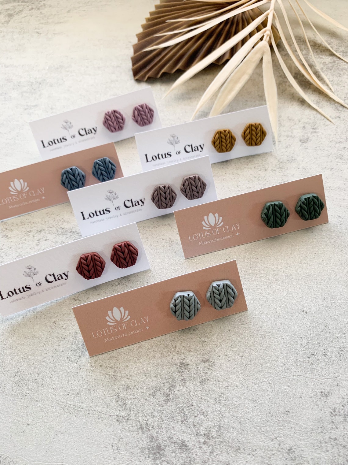 Sweater Polymer Clay Stud Earrings Knitted Sweater Studs - Etsy