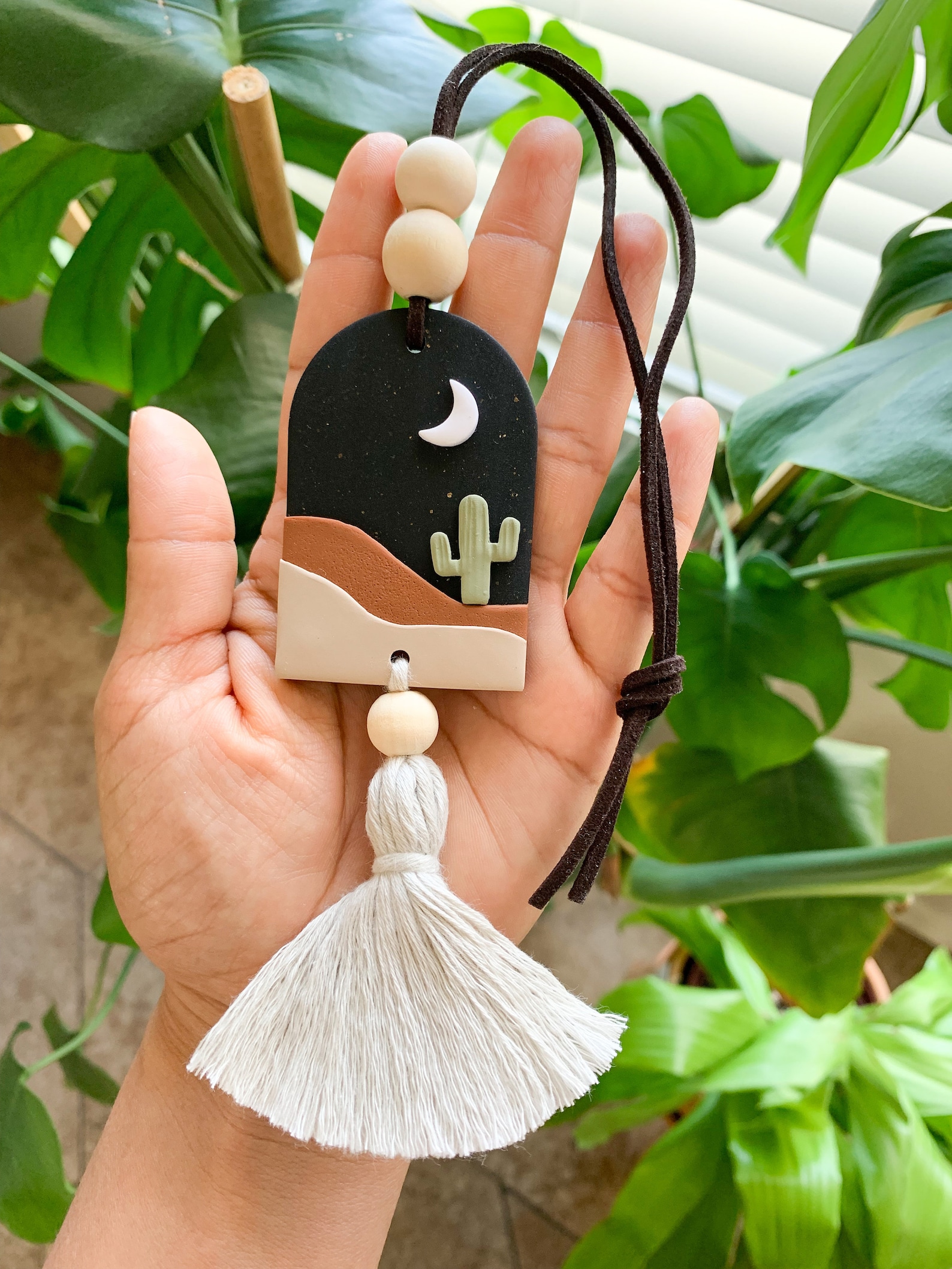 Essential Oil Car Clay Diffuser Boho Hanging Accessory Car - Etsy