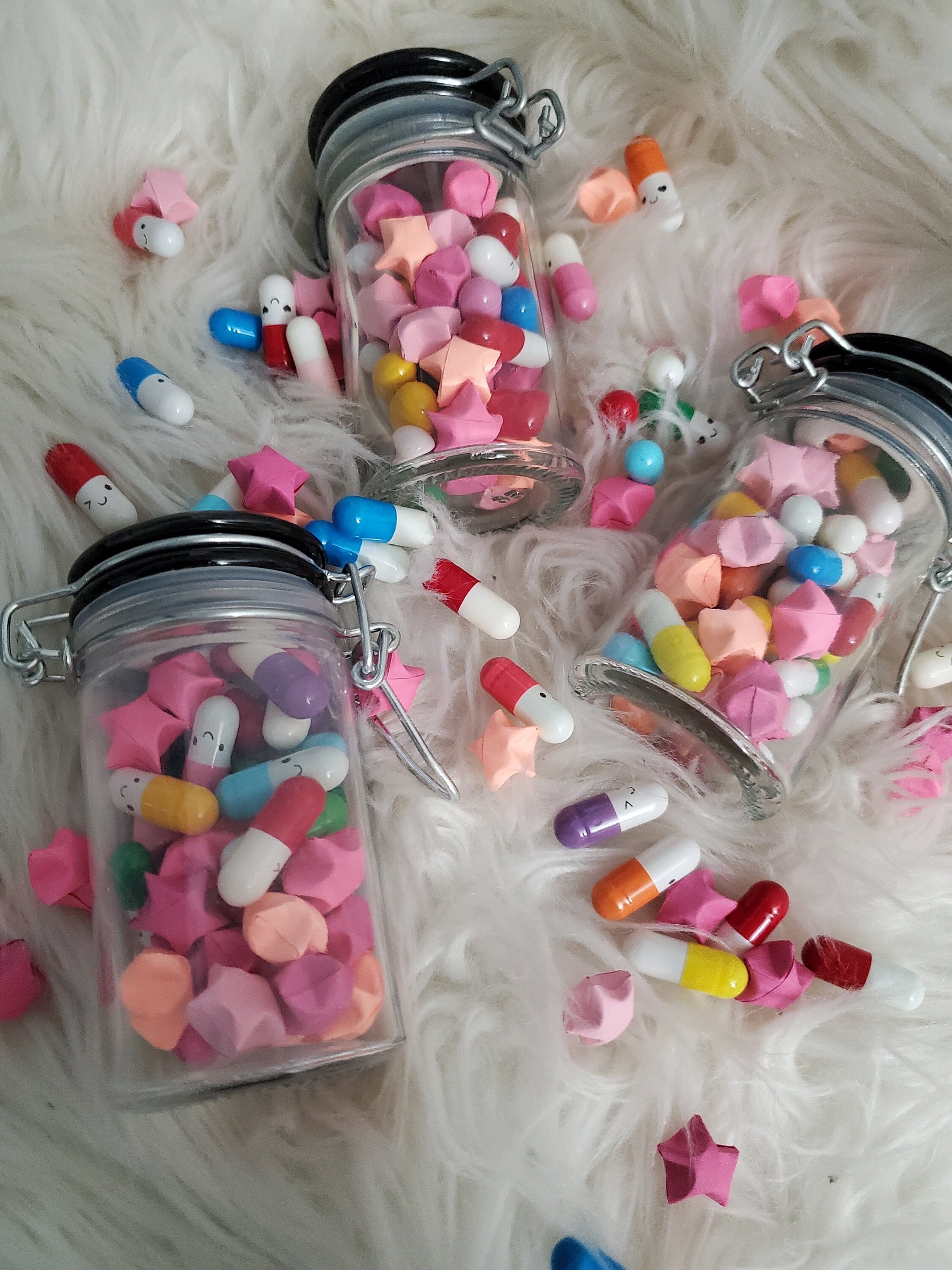 Pill Capsule Lucky Stars Jars - Etsy