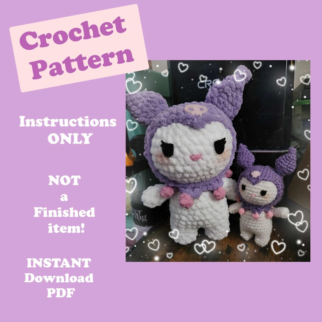 Amigurumi Pattern. Emo Bunny PATTERN ONLY - Etsy