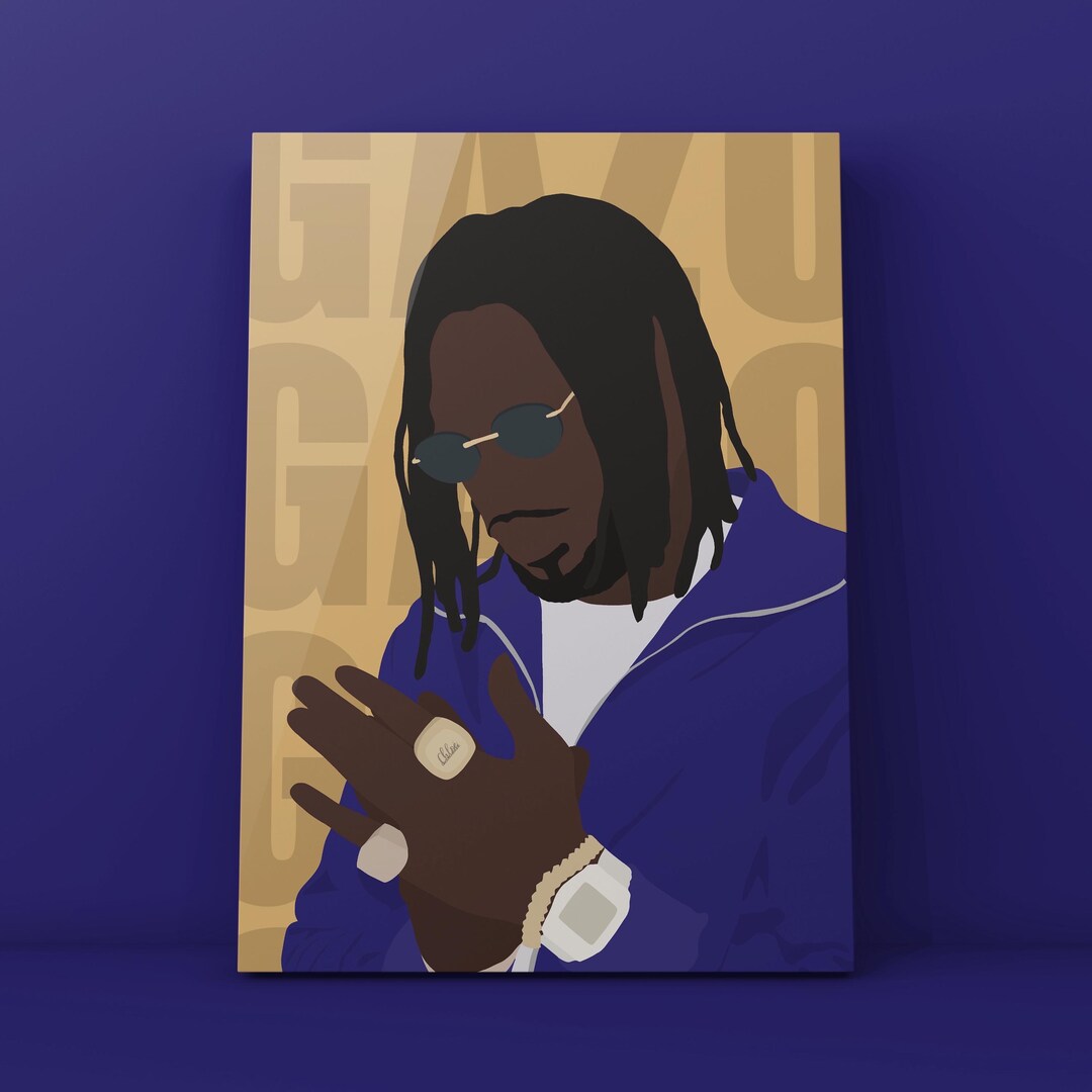 Gazo Rapper Poster – Illustration / Artistic Poster - Etsy