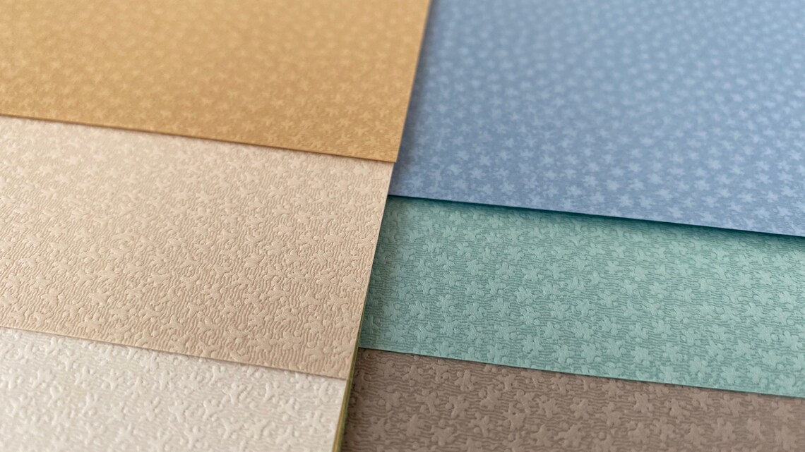 10 Sheets Floral Petal Textured Paper A4 Art Paper Decoration Pastel ...