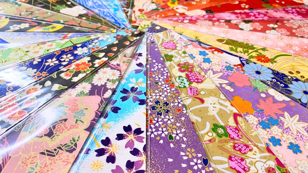 Japanese Chiyogami Paper Pack | A4 | Assorted Traditional Patterns ...