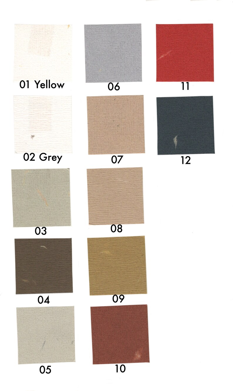 12 Sheets Japanese Fuji Paper A4 Japanese Traditional Colours Washi ...