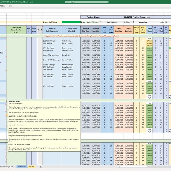 Powerpoint Project Management - Etsy