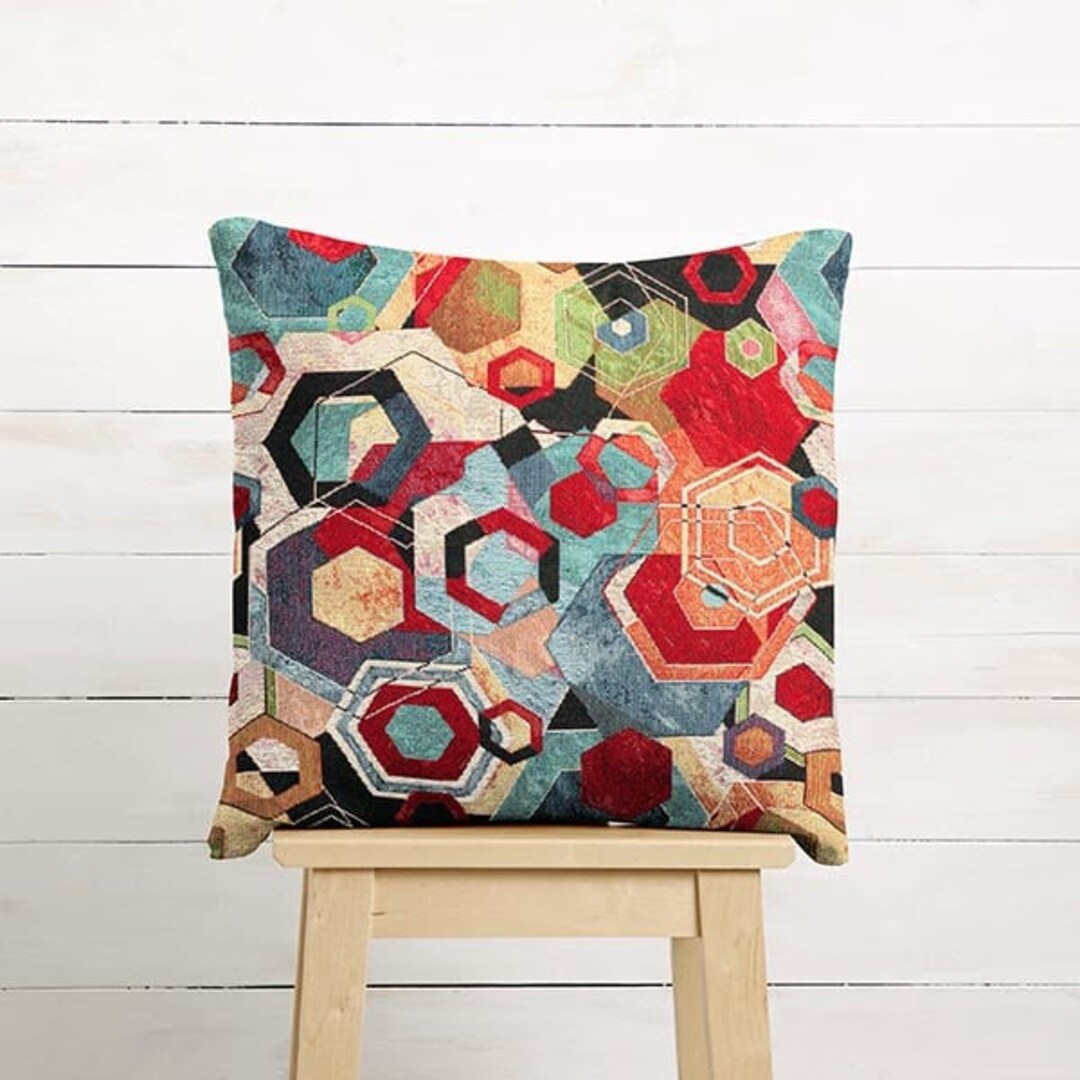 Jacquart Fabric Cushion - Etsy