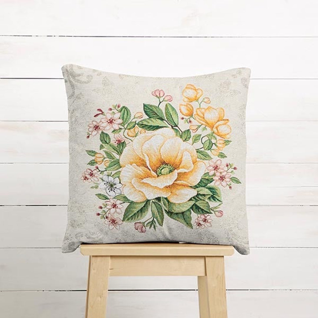 Jacquart Fabric Cushion - Etsy