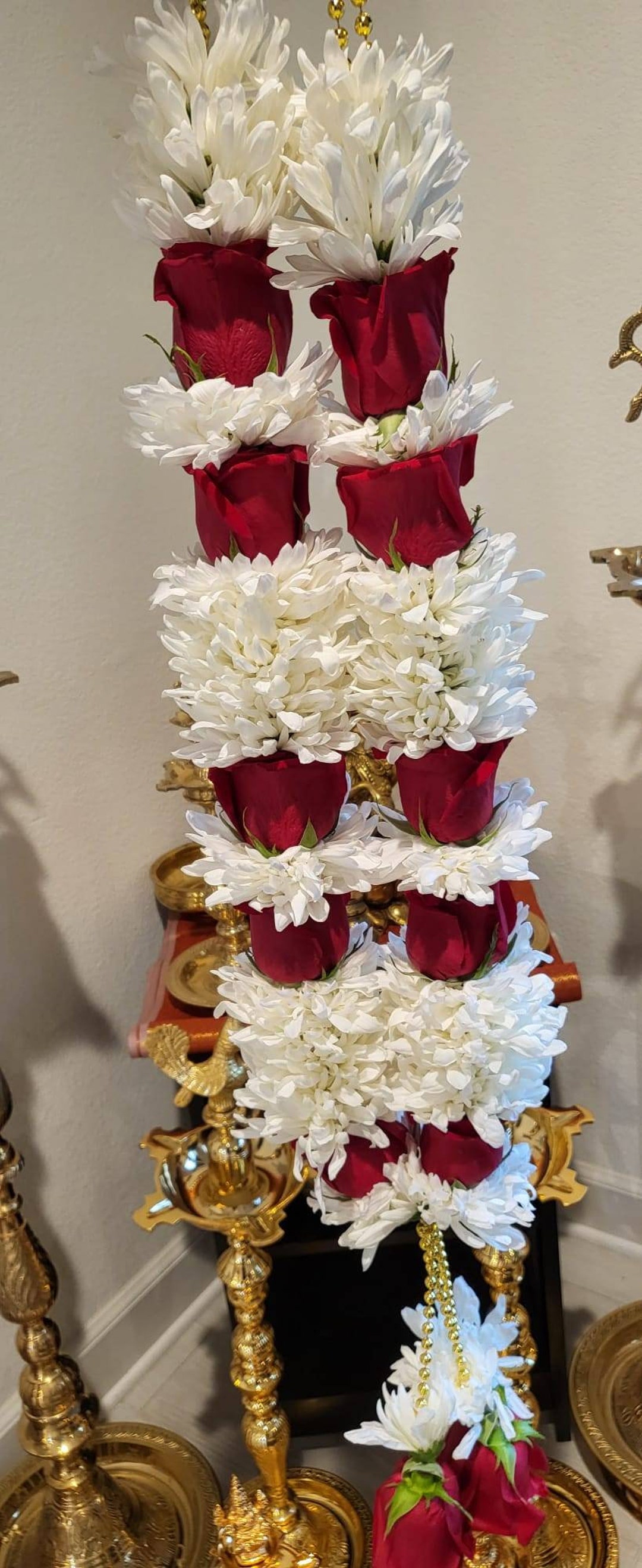 FRESH FLOWER GARLAND - Fresh Flower Haar, Wedding Garland, Wedding ...