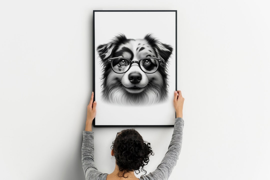 Doge With Glasses, Digital Art, Doge Printable Poster, Digital Download ...