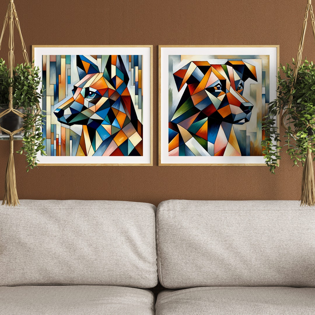 Printable Dog Poster, Digital Print, Digital Wall Art Prints, Picasso ...