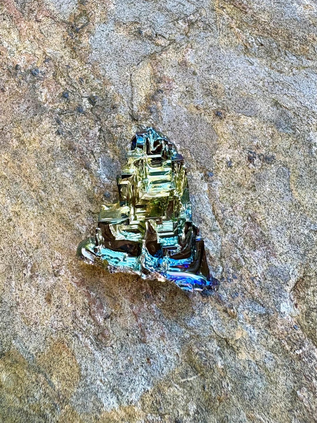 Blue Gold Bismuth Ombre Crystal Pyramid Tower 15.1 Grams - Etsy
