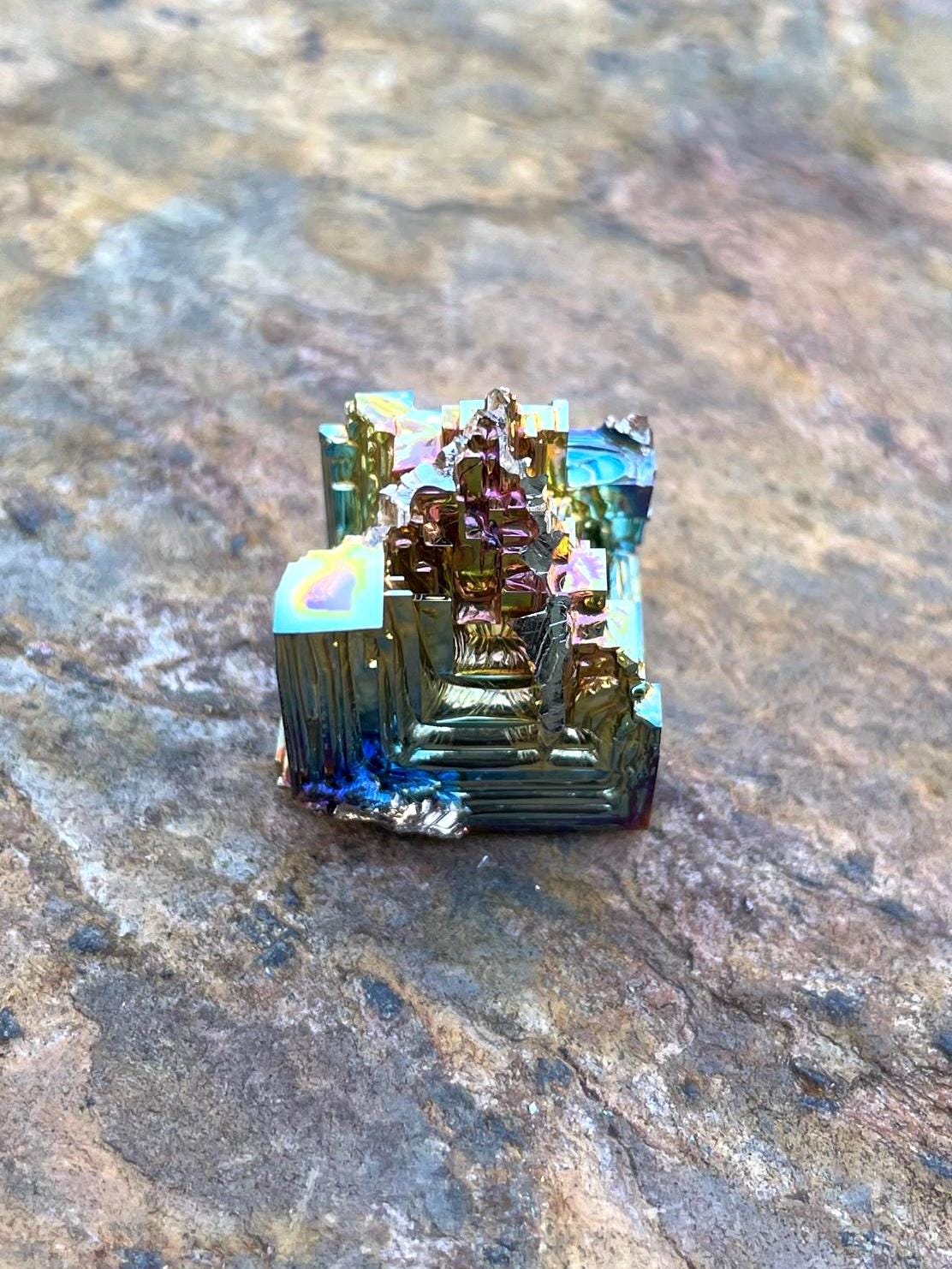 Rainbow Pyramid Bismuth Crystal 23.6 Grams - Etsy