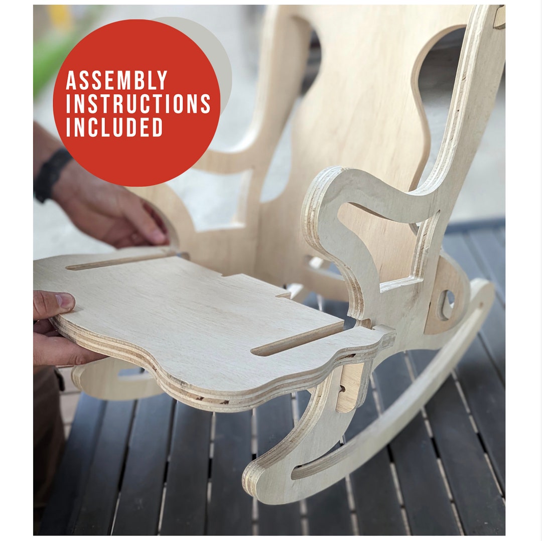 Cut Files Child Rocking Chair Mini Rocker for Kids Puzzle Rocking Chair ...