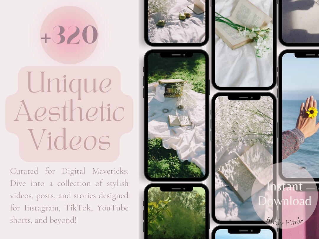 320 Aesthetic Faceless Stock Videos for Instagram, Tiktok, Youtube ...