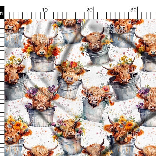Highland Cow Fabric - Etsy