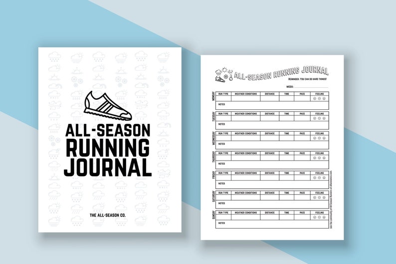 Printable Running Journal - Etsy