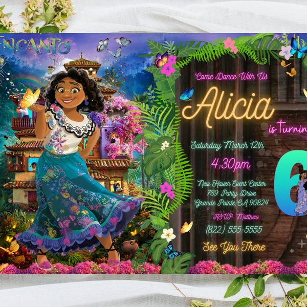 Turning Six Birthday Invitation - Etsy