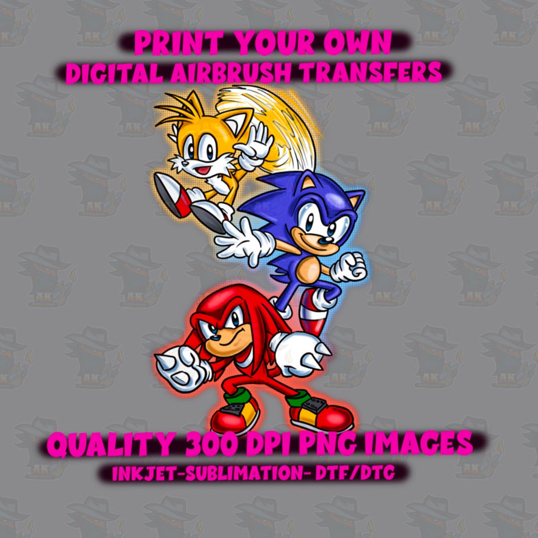 Digital Airbrush Video Game Characters Inkjet/dtf/dtg Sublimation Print ...