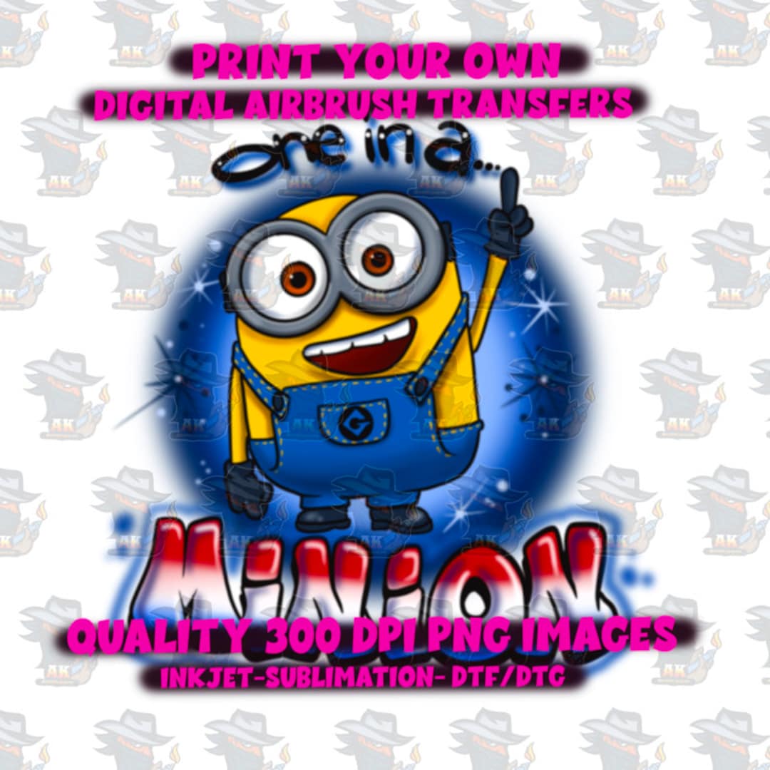 Digital Airbrush Cartoon Animation Inkjet/dtf/dtg Sublimation Print ...