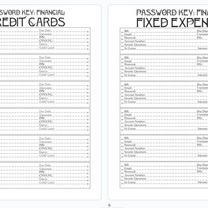 Password Key, Log, Chart, Tracker, A4, Letter, Keep Passwords Safe ...