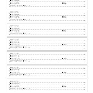 Password Key, Log, Chart, Tracker, A4, Letter, Keep Passwords Safe ...