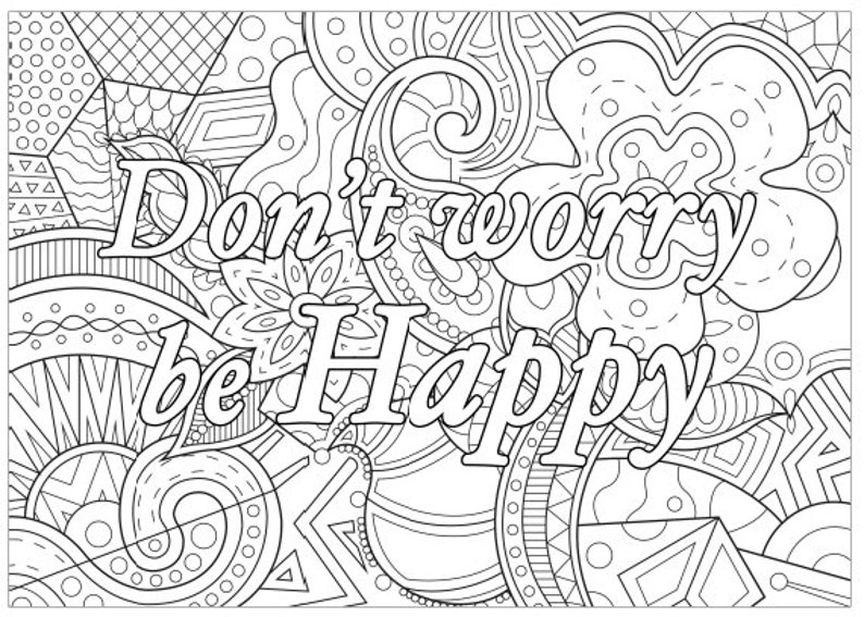 Inspirational Coloring Pages - 10 Pages - Etsy