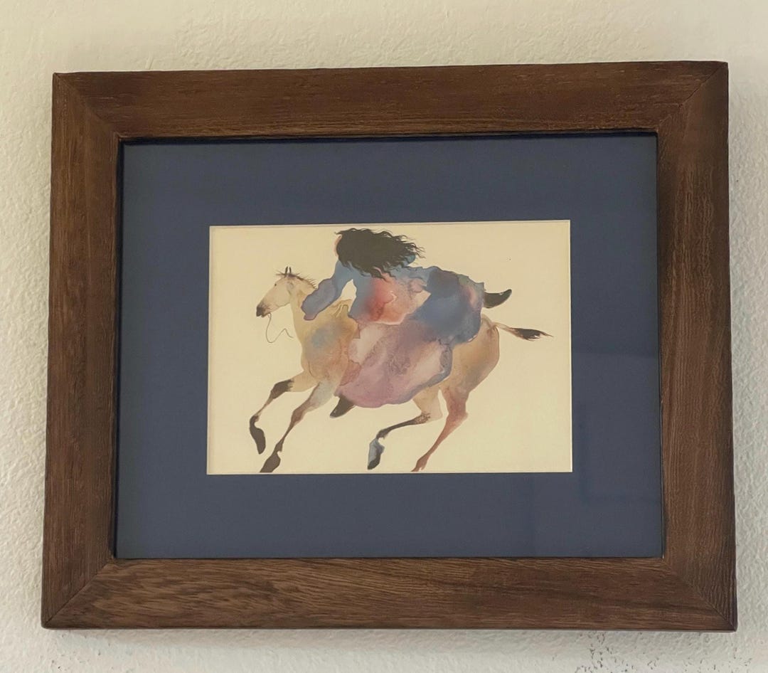 Art Litho Print “riding Farmboy” Carol Griggs Native American Art Cards ...