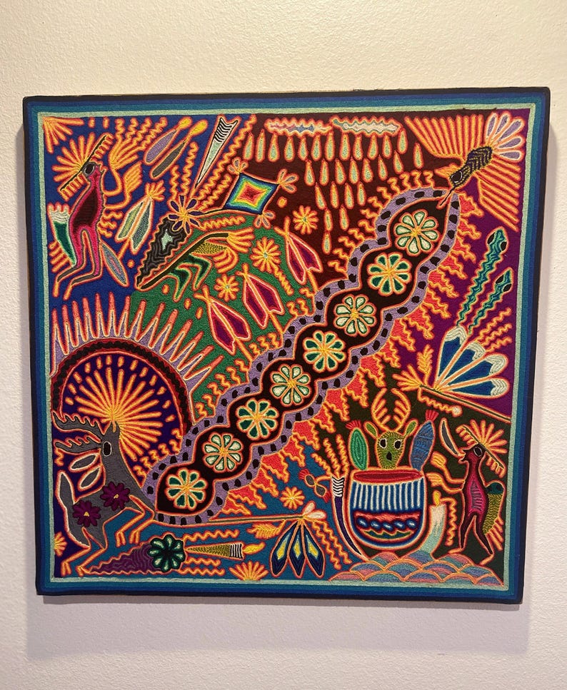 Indigenous Yarn Art From the Huichol Indians of Mexico