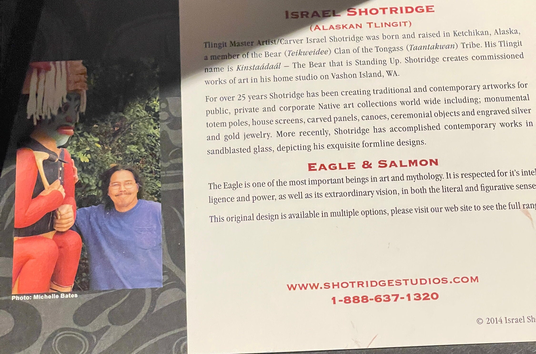Native American Alaskan Tlingit Nation Master/ Artist/carver Israel ...