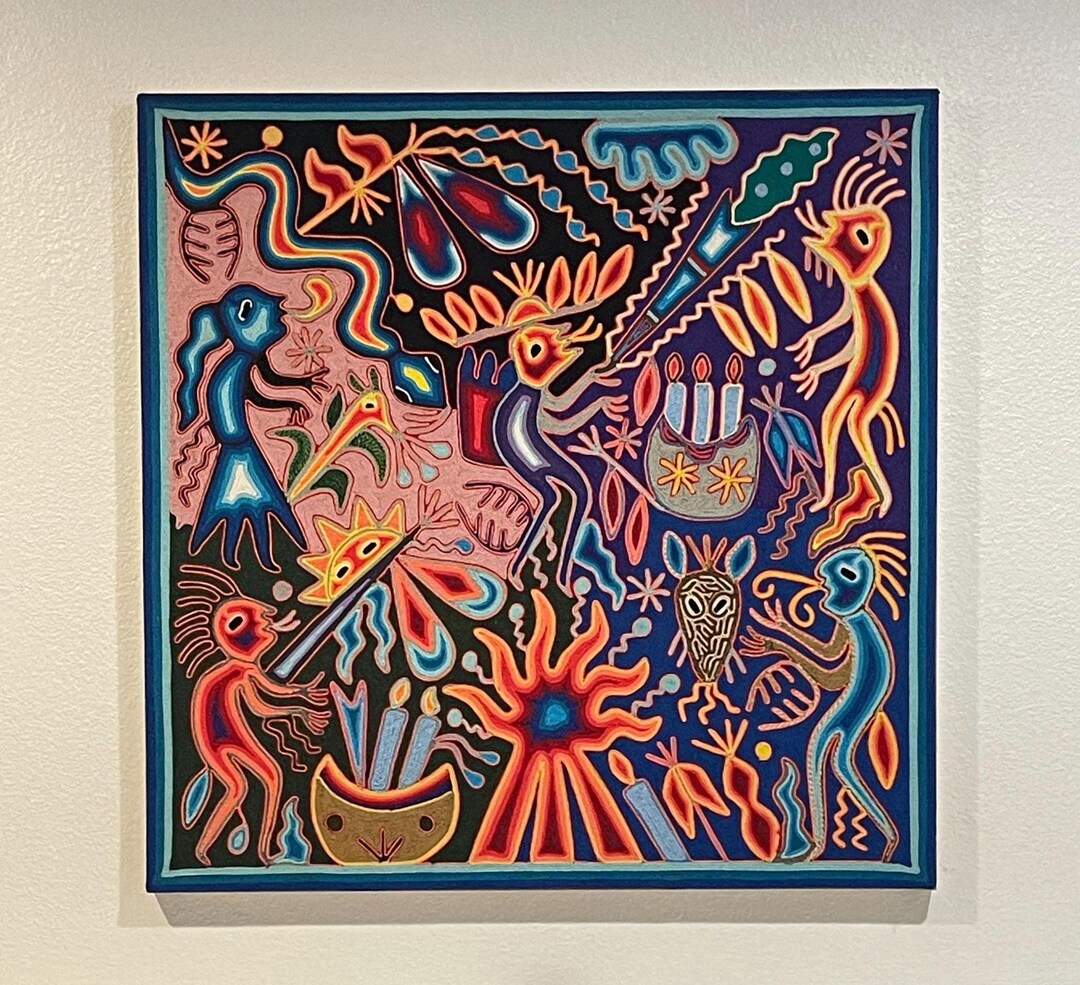 Indigenous Yarn Art From the Huichol Indians of Mexico
