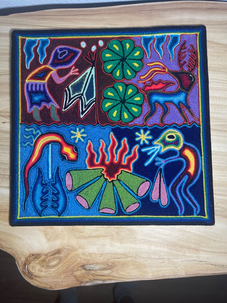 Indigenous Yarn Art From the Huichol Indians of Mexico - Etsy