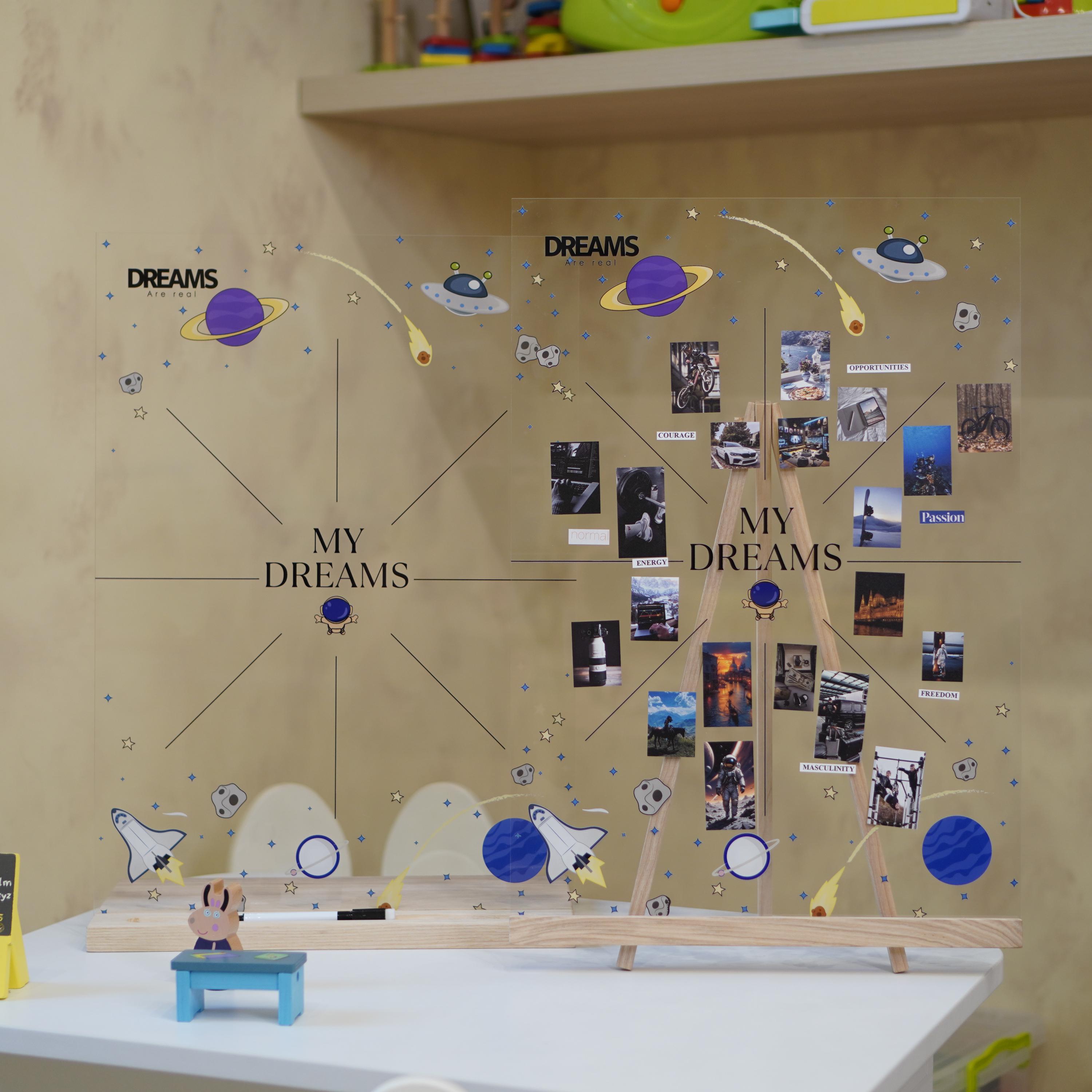 Kids Acrylic Vision Board Kit – Cosmic Goal Setting, Ages 6-14 - Etsy