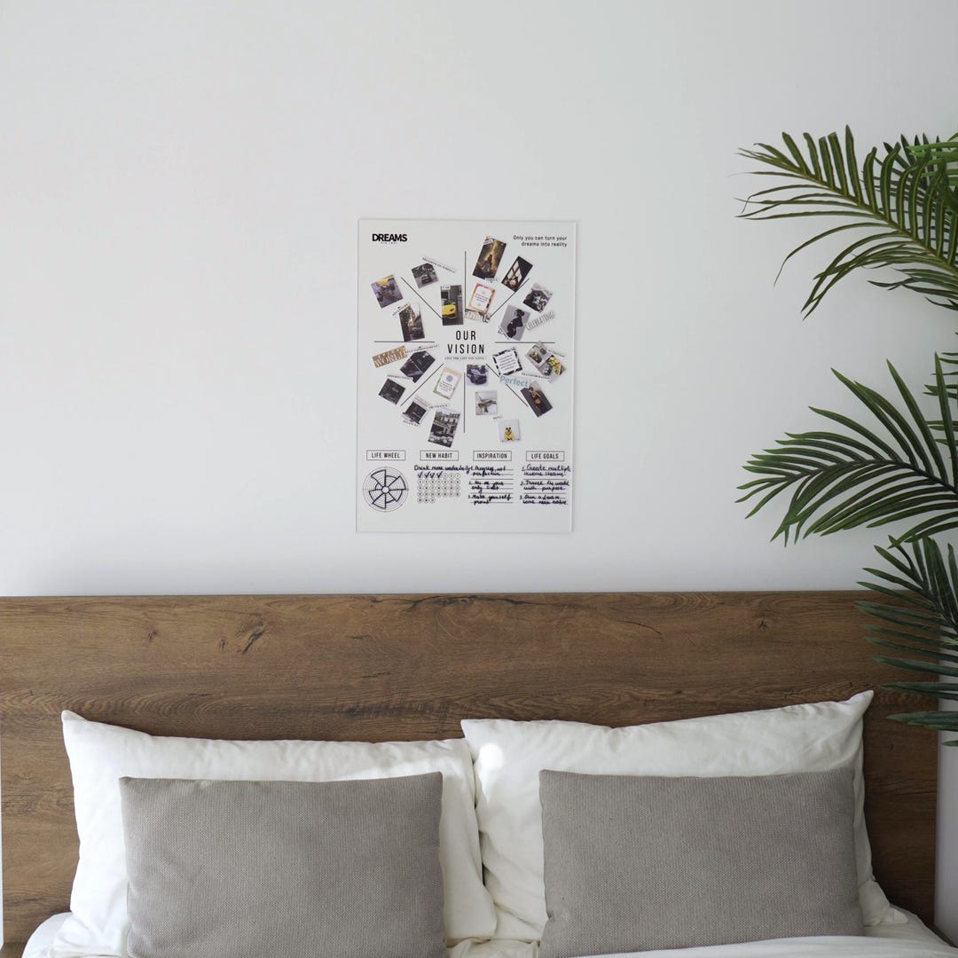 Our Dream Board Couple Vision Board, Anniversary Gift, Family Dream ...